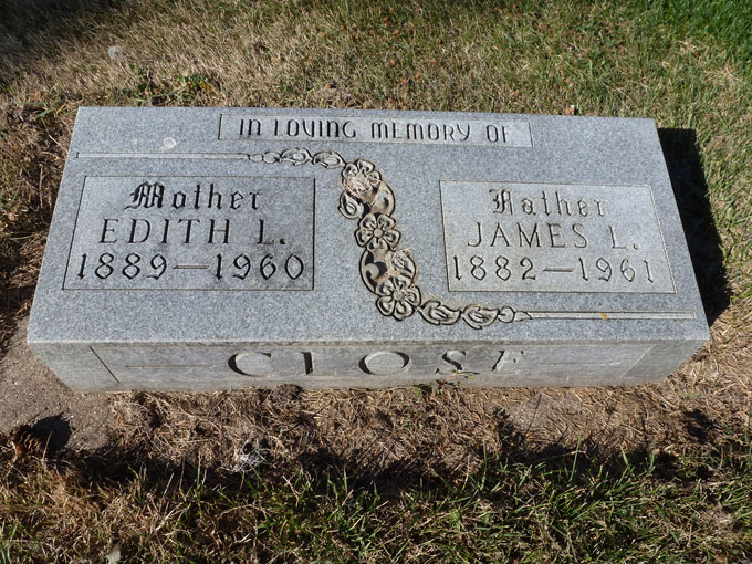 Close Edith & James L