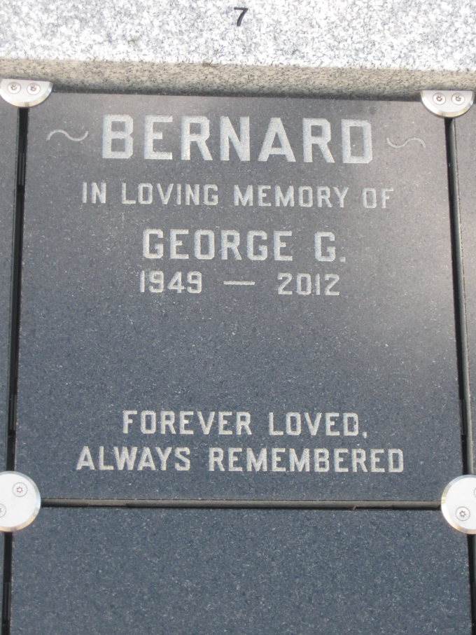 BERNARD, George G